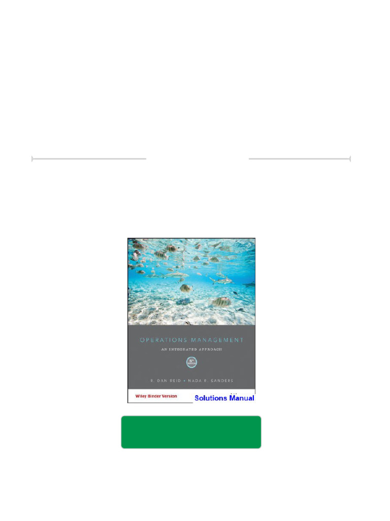 Management 6th Edition Reid Solutions Manual | PDF