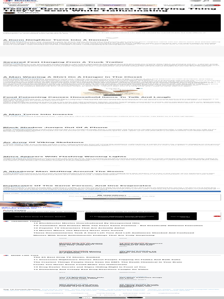 People Describe The Most Terrifying Things They've Seen While ...