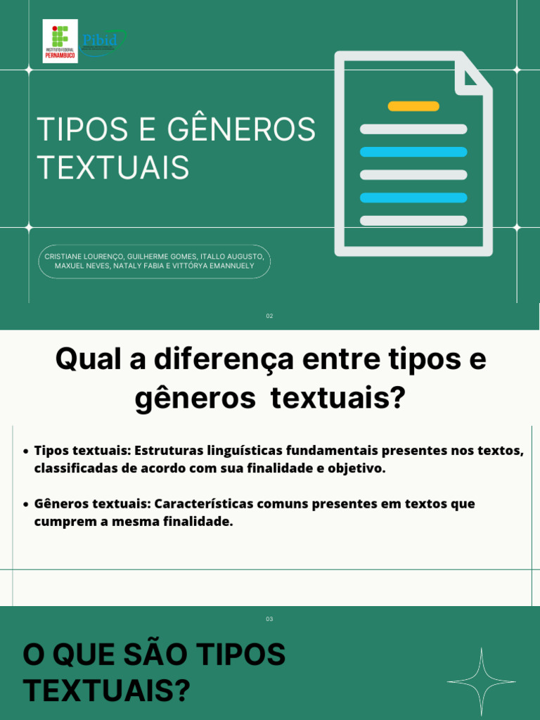 Tipos Textuais | PDF