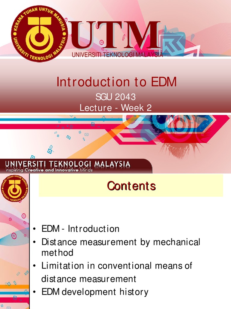 1) W2_Intro_to_EDM | Surveying | Optics | Free 30-day Trial | Scribd