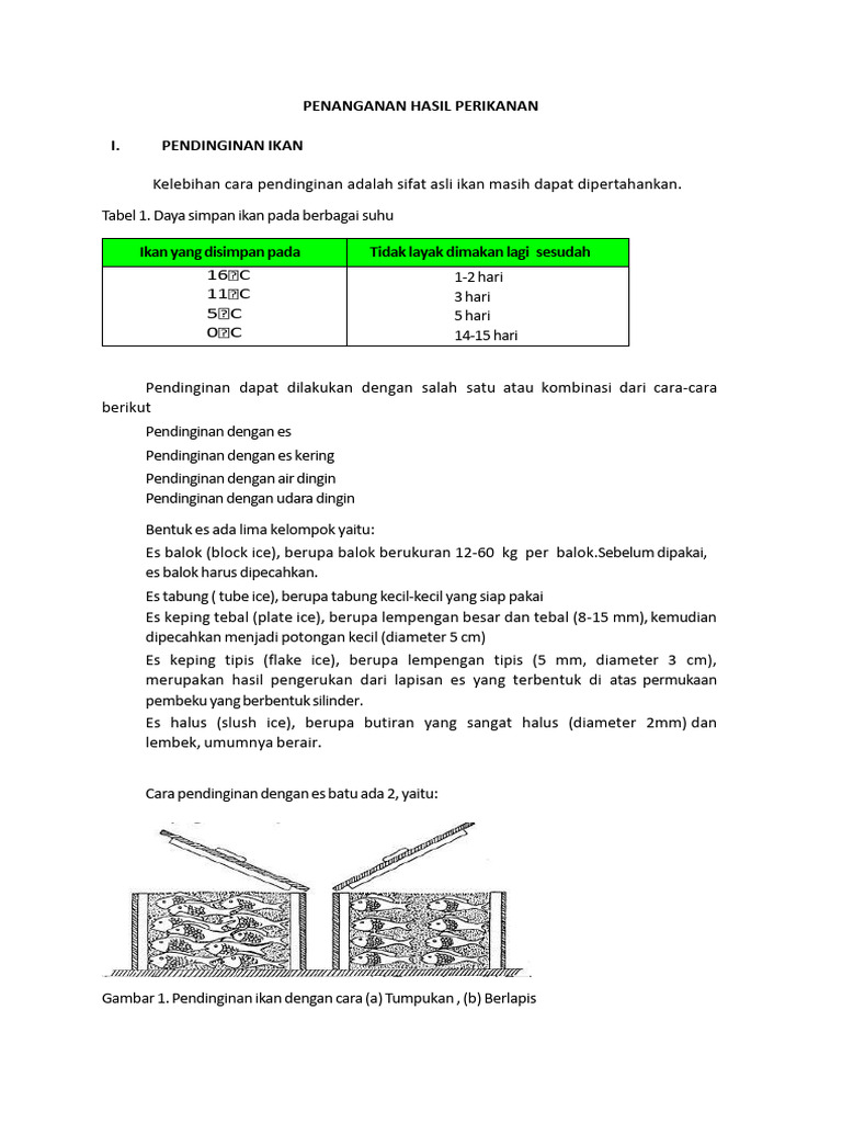 Penanganan Hasil Perikanan | PDF