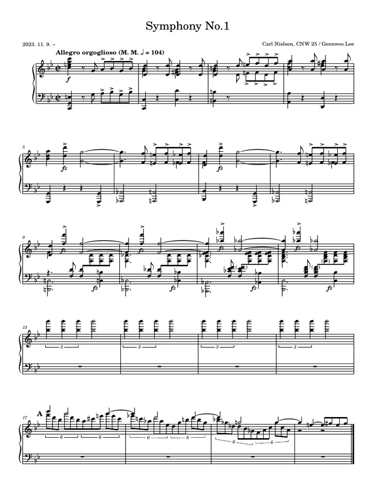 Symphony No.1, CNW 25 | PDF