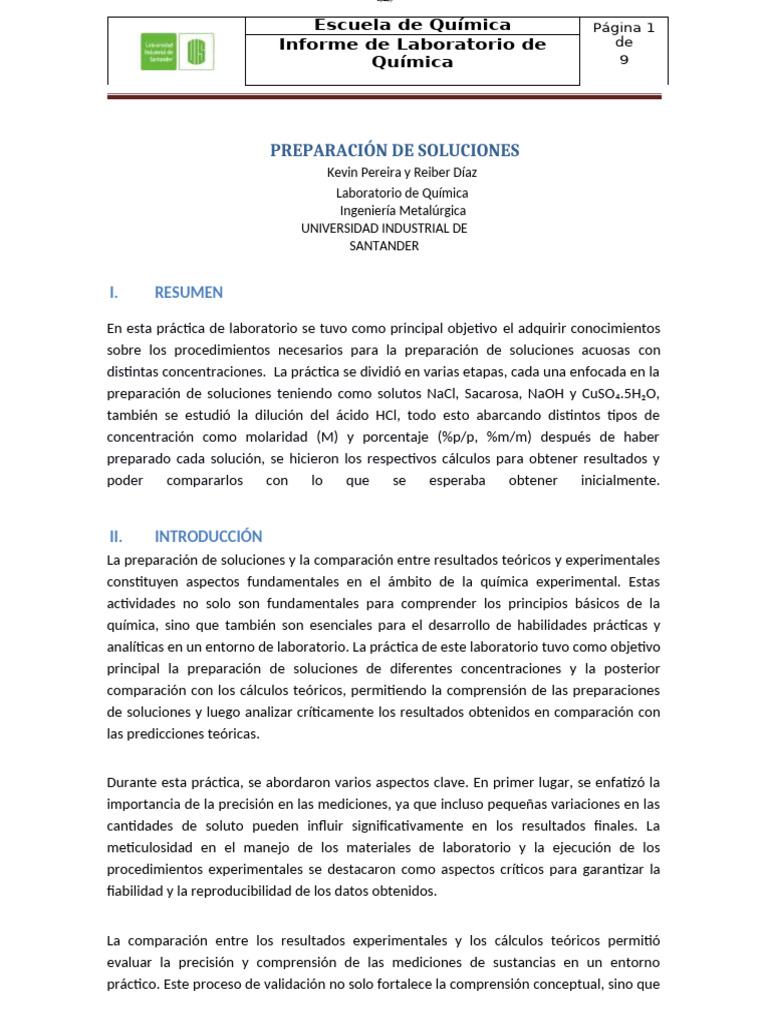 Informe 5 Del Lab QM | PDF