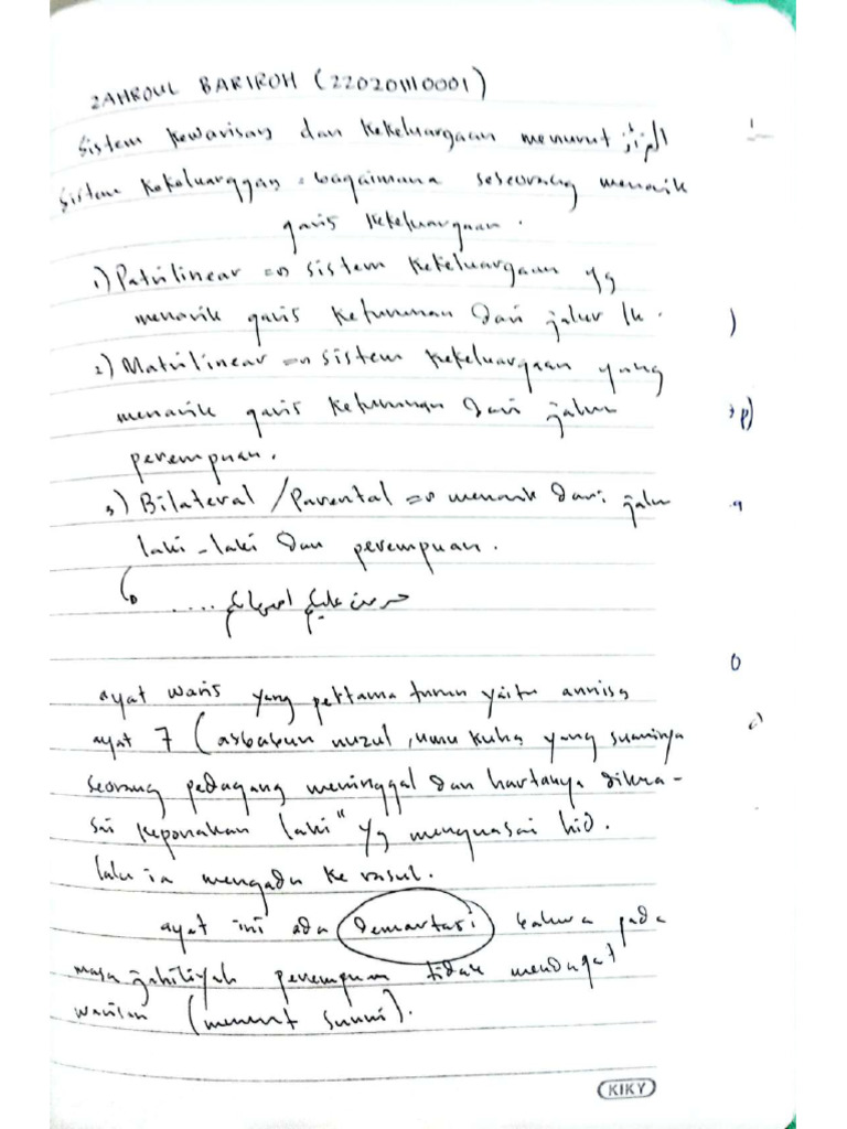 Mawaris 3, Zahroul Bariroh 220201110001 - Compressed | PDF