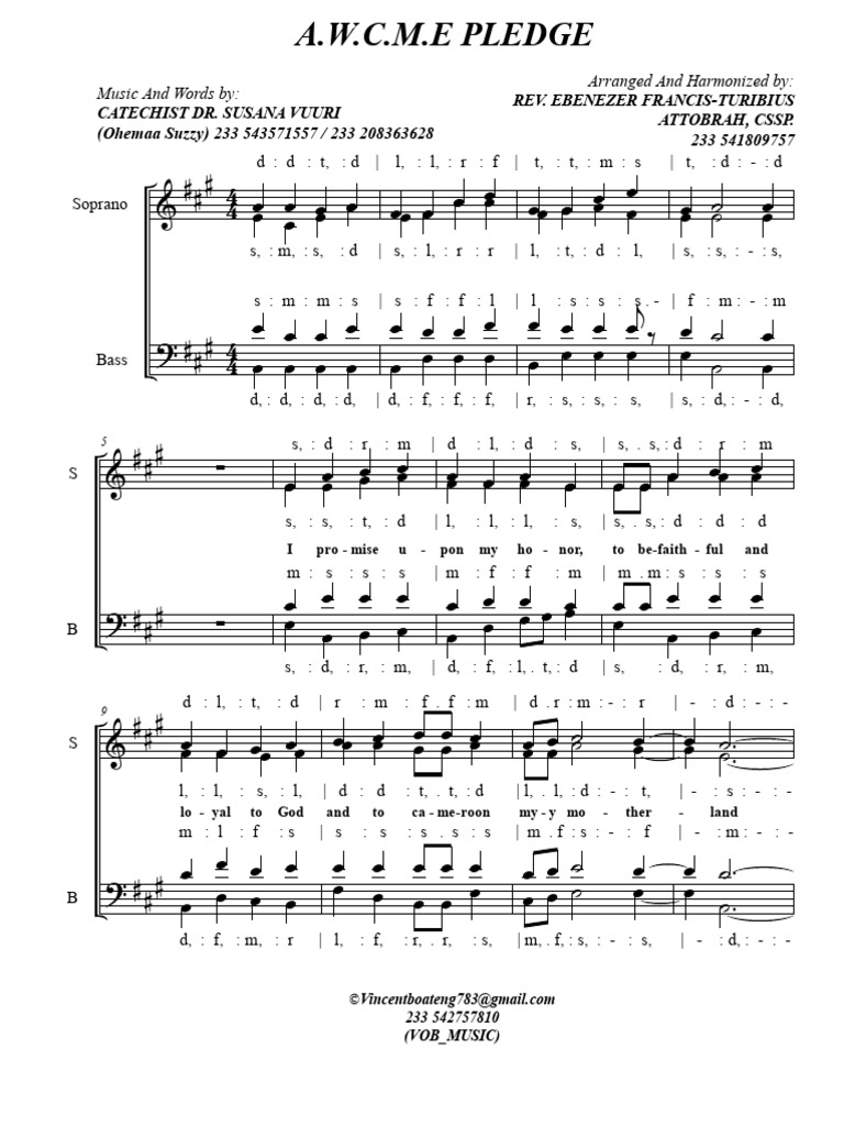 AWCM Anthem and Pledge | PDF