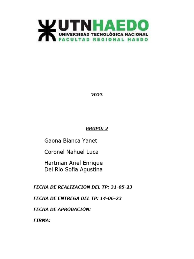 TP N°2 Grupo 3 | PDF