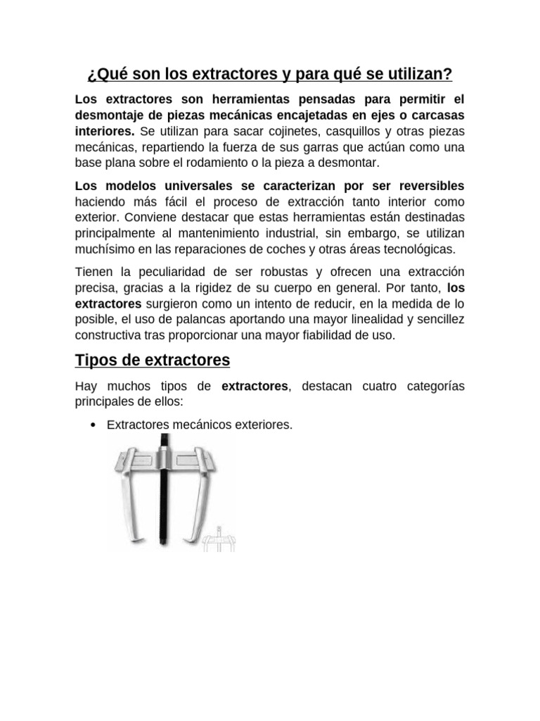 Qué Son Los Extractores | PDF