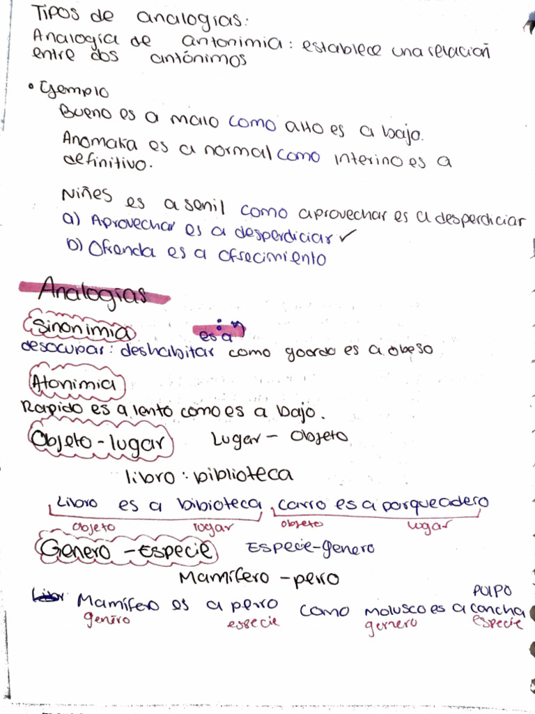 Analogías Sinónimos | PDF