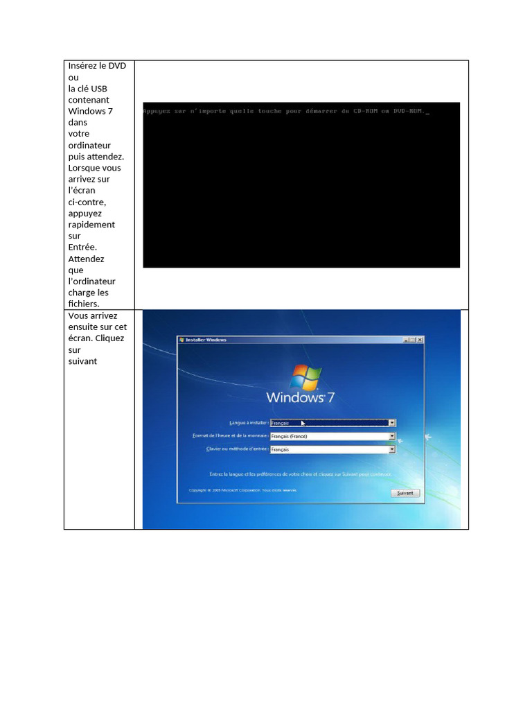 installation windows 7 | PDF