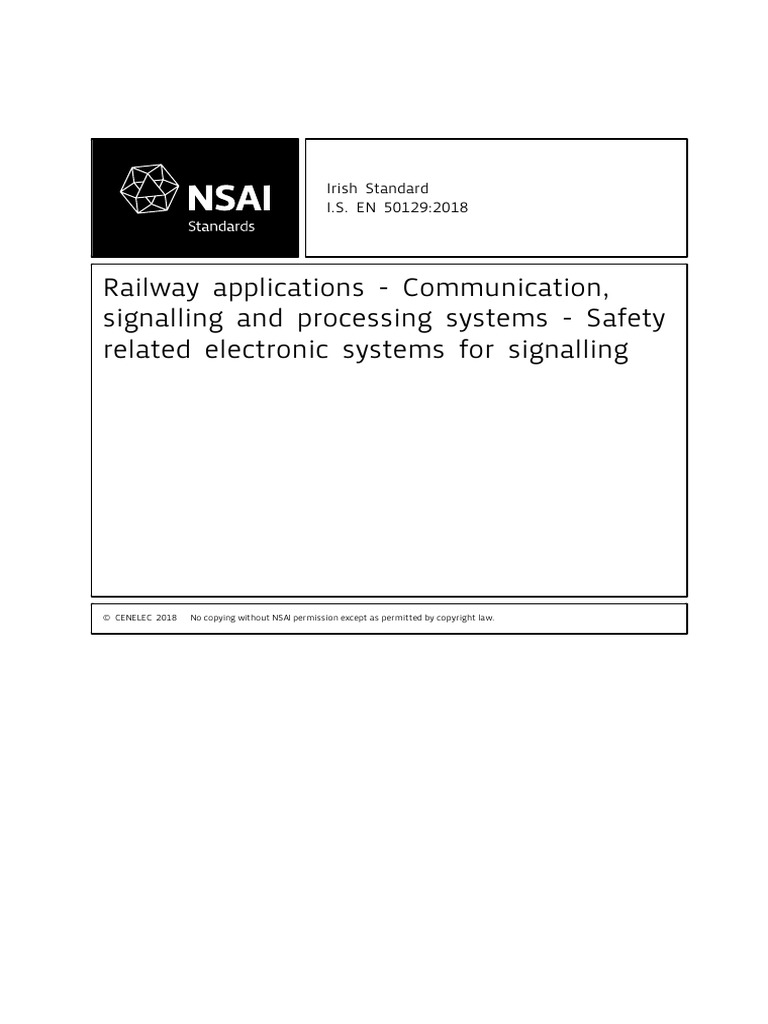 En50129 New Preview | PDF | Electrical Network | Business