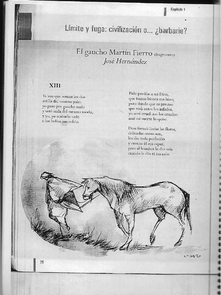 Fragmentos Gaucho Martin Fierro | PDF