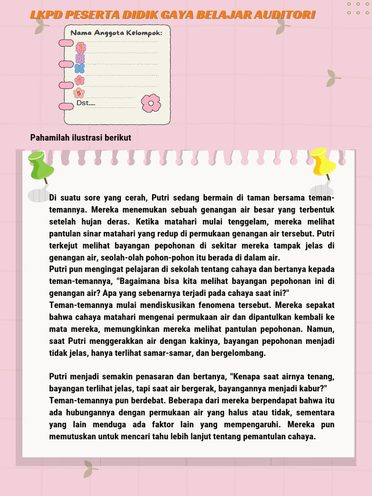 LKPD Auditori Ibuk Iwit | PDF