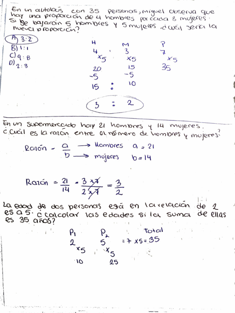 Problemas de Razones | PDF