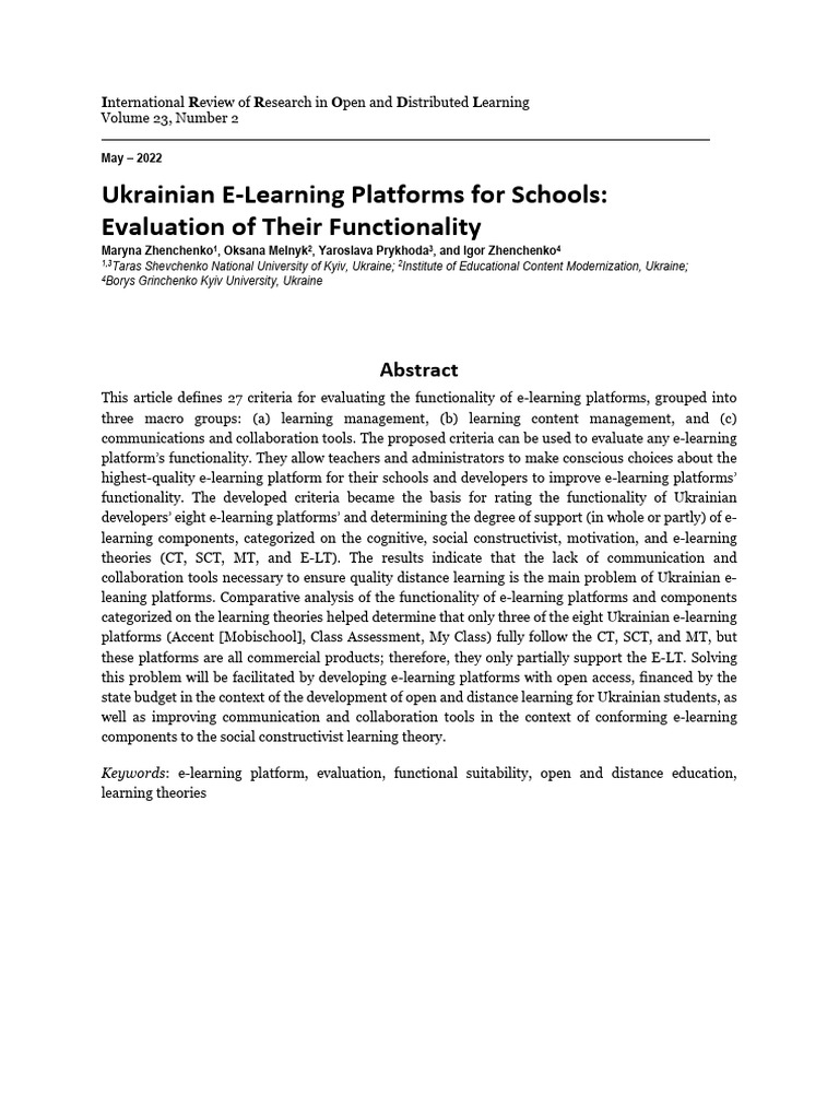E Learning Pdf Educational Technology Learning