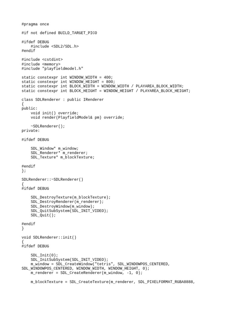 Sdlrenderer CPP | PDF