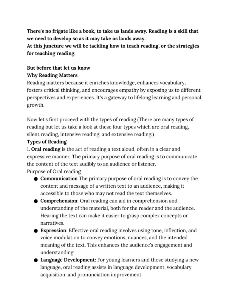 Strategies In Teaching Reading Pdf