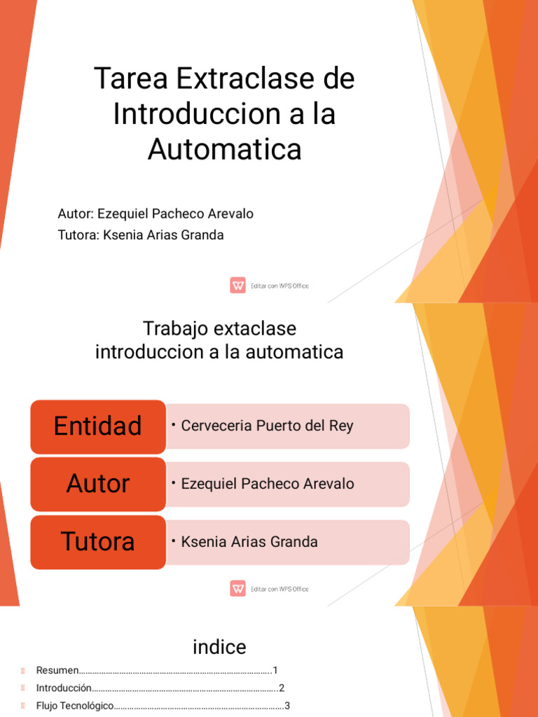 Tarea Extraclase de Introducción A La Automática | PDF | Cerveza | Tecnología