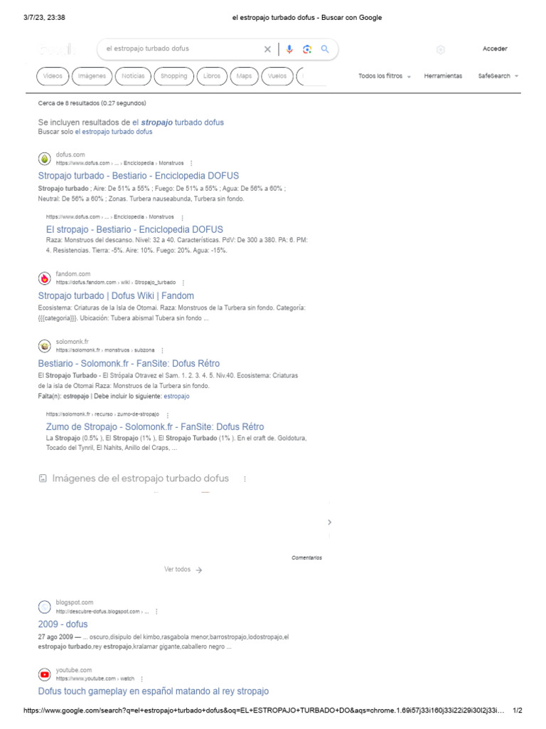 El Estropajo Turbado Dofus - Buscar Con Google | PDF