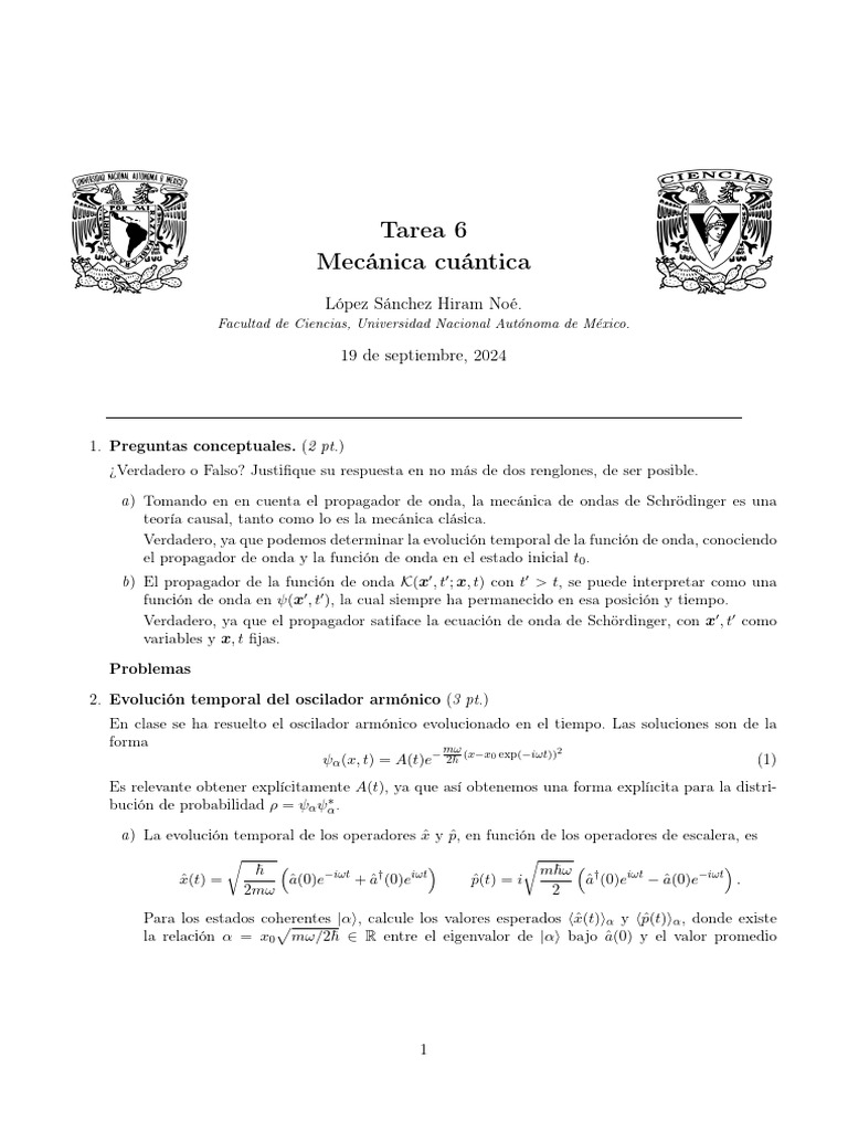 Tareas Mec Nica Cu Ntica-6 | PDF