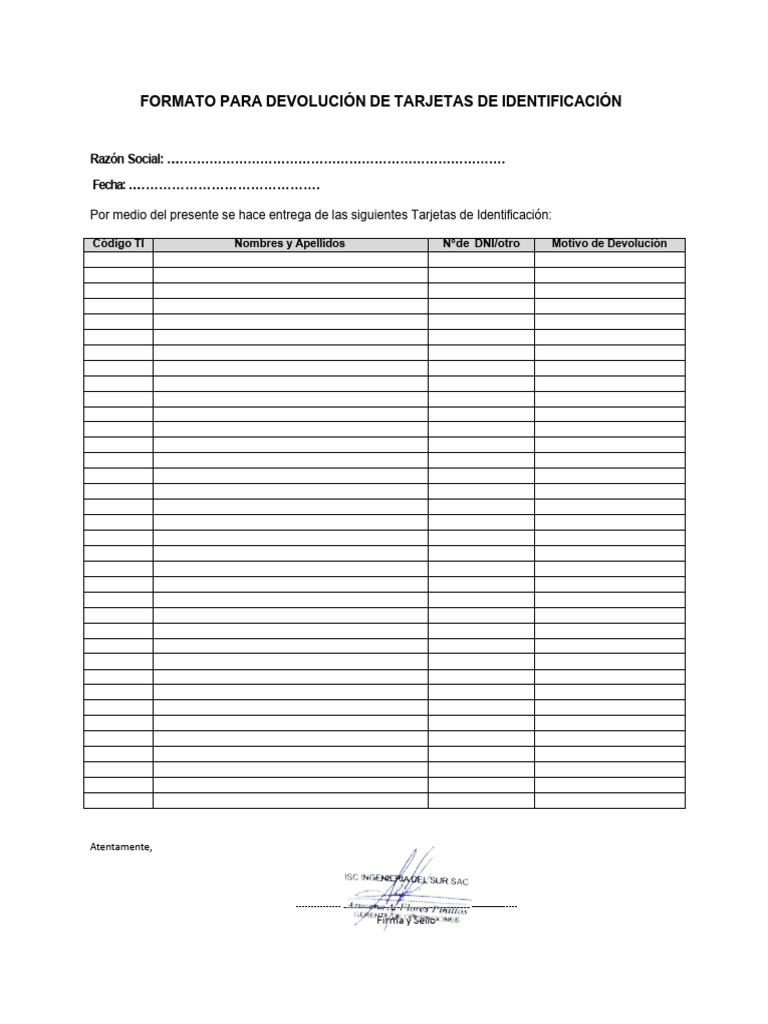 FORMATO DE INTERNAMIENTO - 01 | PDF