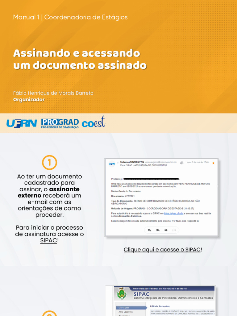 Manual 1 Assinando e Acessando Um Documento Assinado | PDF