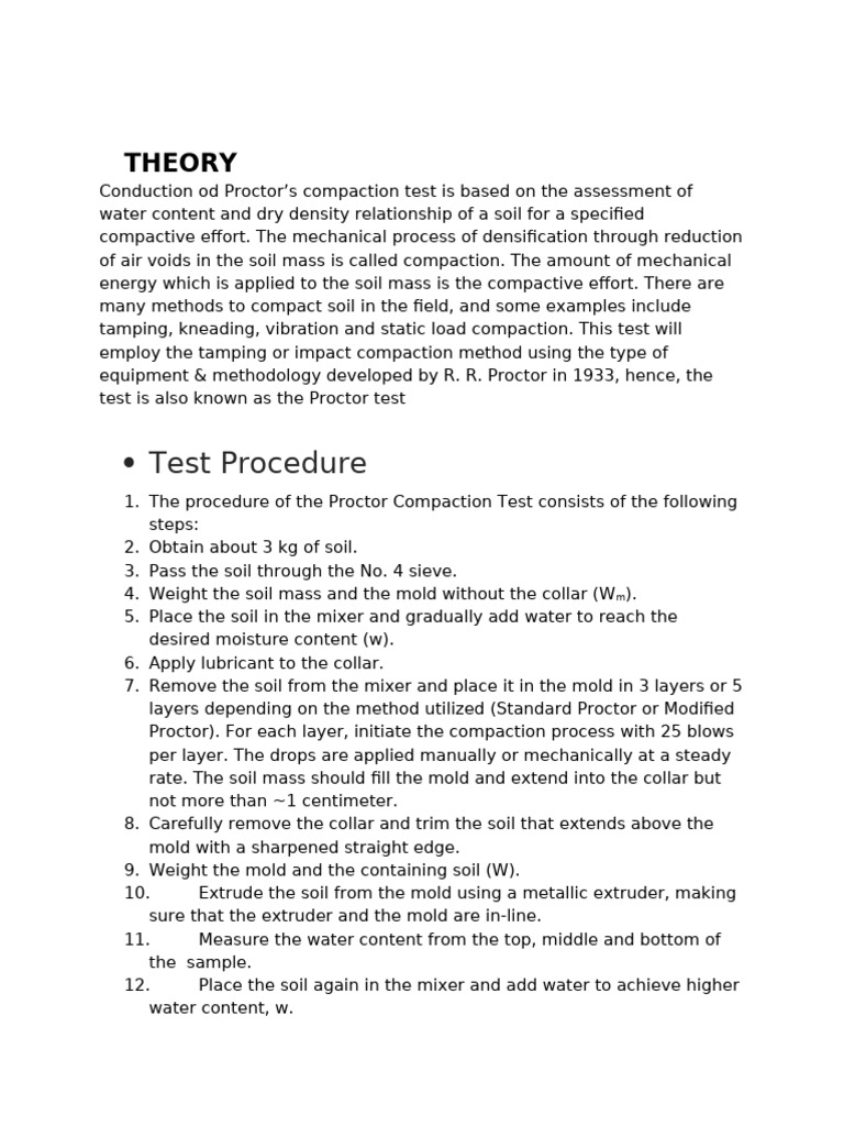 Test Procedure | PDF