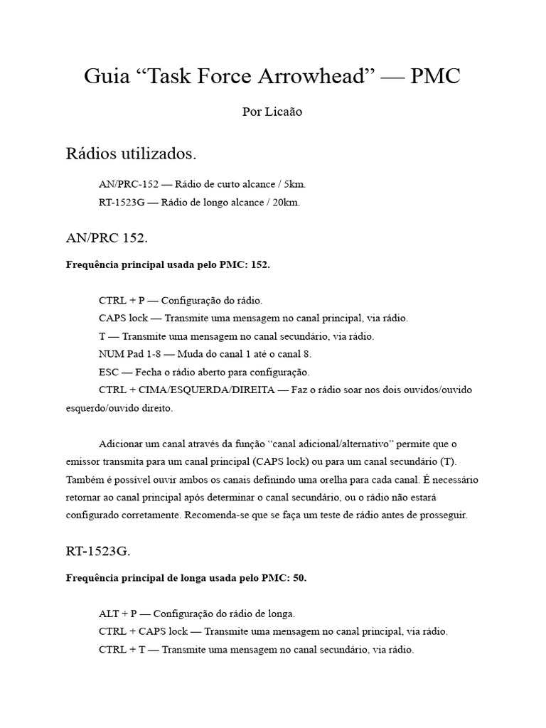 TFAR - Guia PMC | PDF