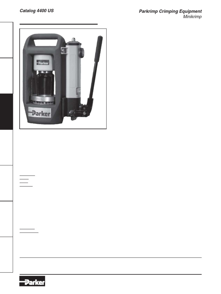Parker-94C-001-PFD-Minikrimp-Hose-Crimper | PDF