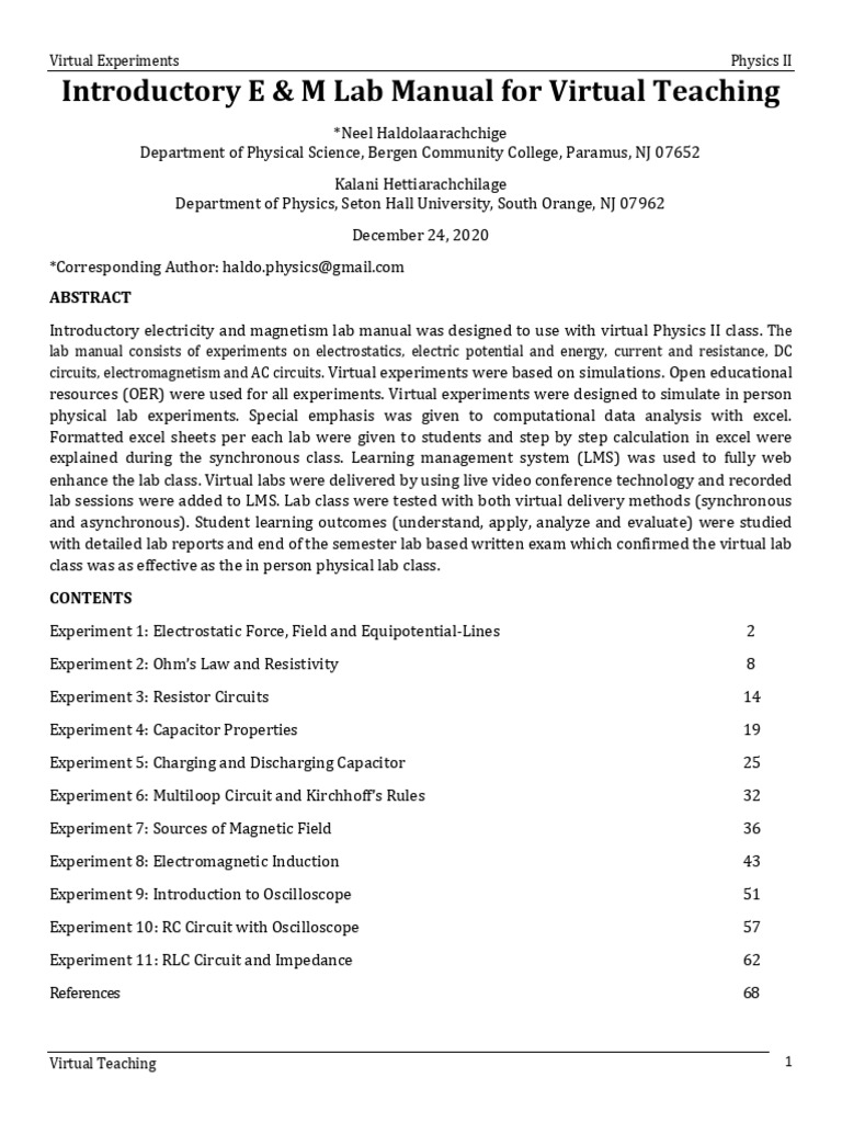 Lab Physics 2 Part 2 | PDF