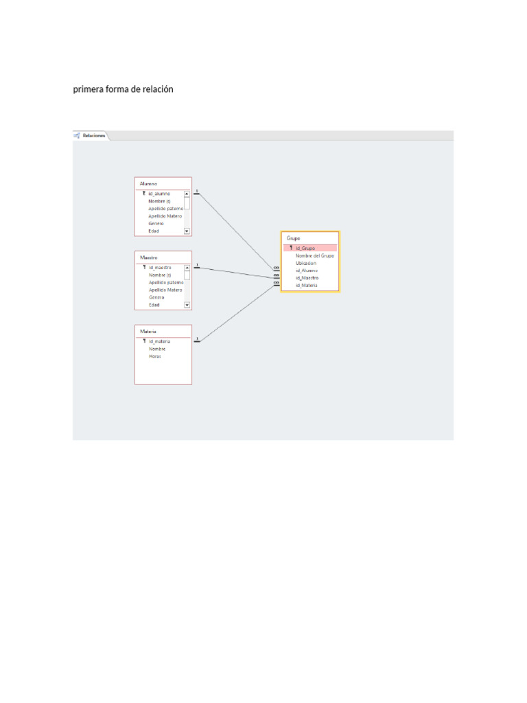 primera forma de relación | PDF