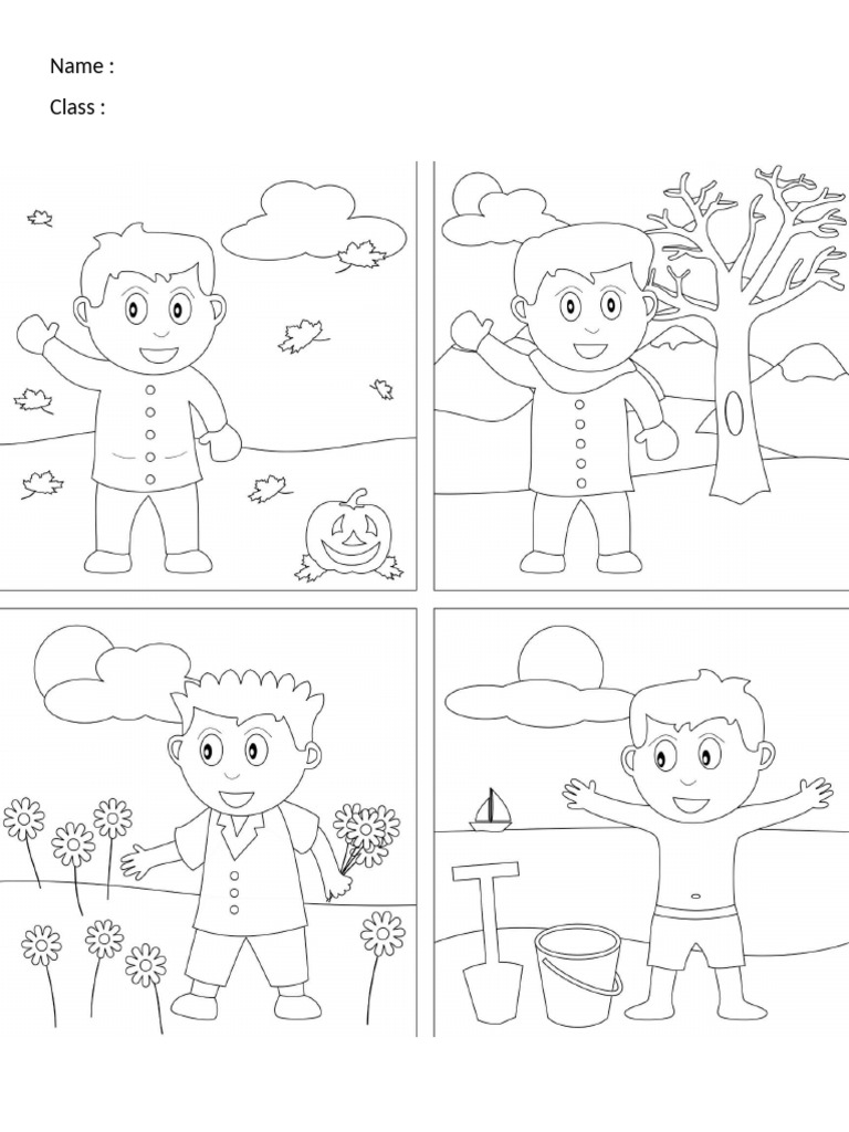 Coloring Activity For p2 | PDF