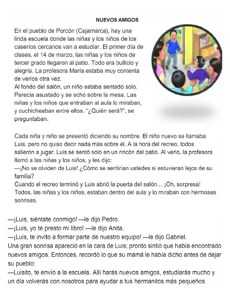 Cuento De La Amistad Pdf