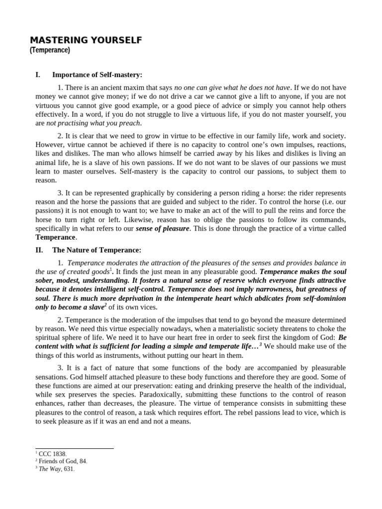 Mastering yourself | PDF