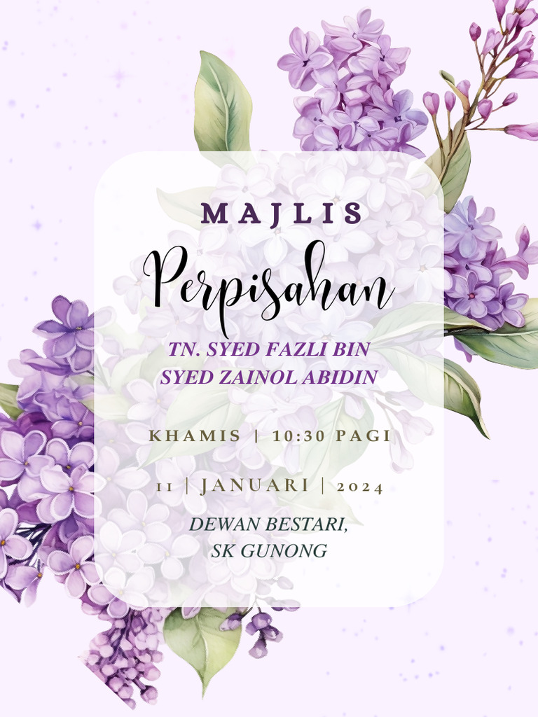 Buku Program Majlis Perpisahan TN Syed Fazli-1 | PDF