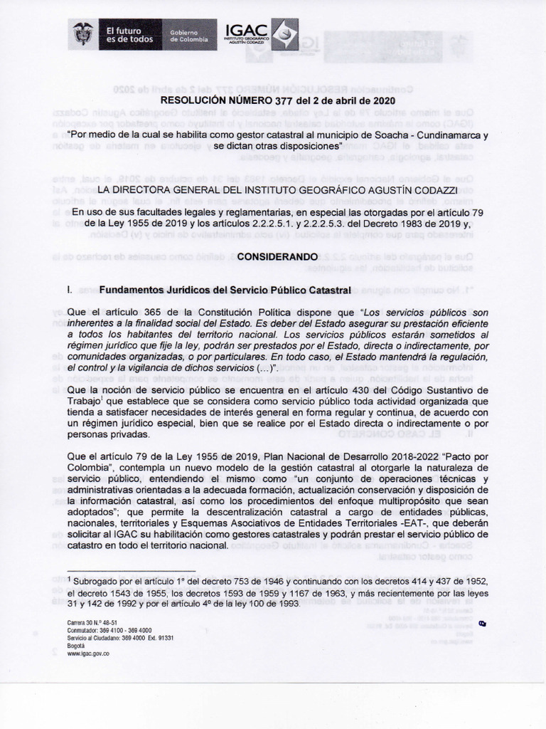 Res 377 Soacha Habilitacion 2 | PDF