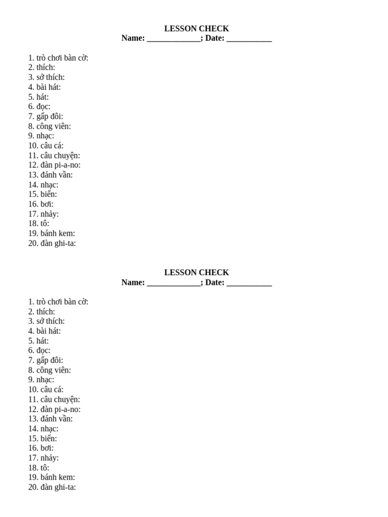 Lesson Check - 1109 | PDF