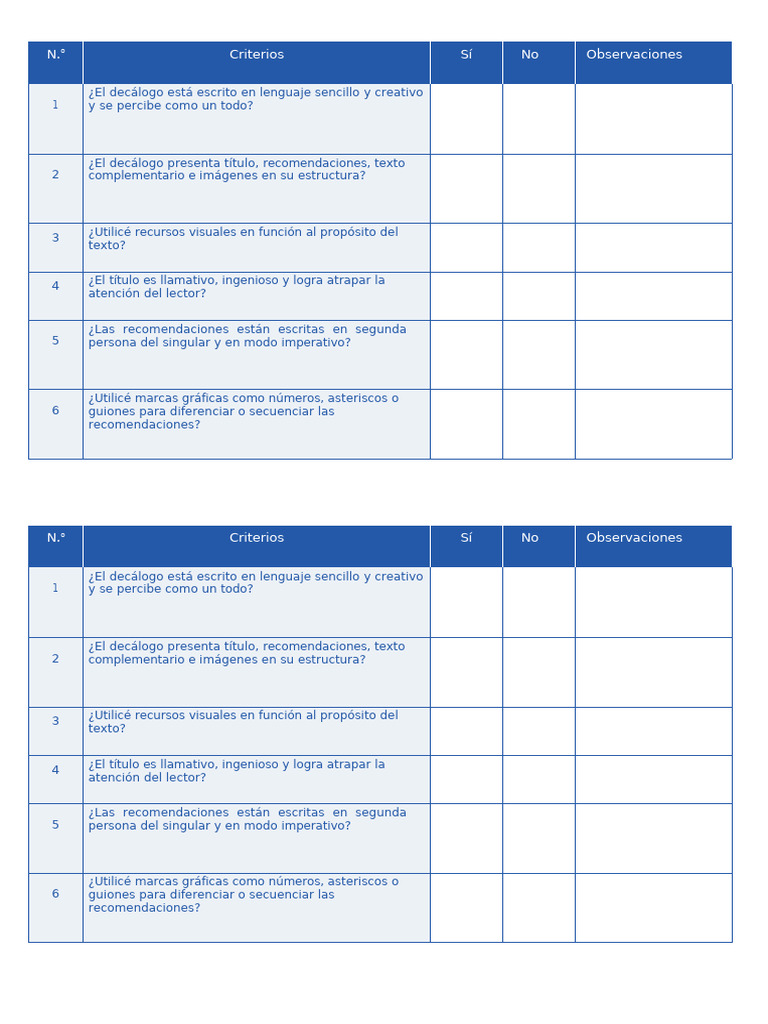 Criterios | PDF