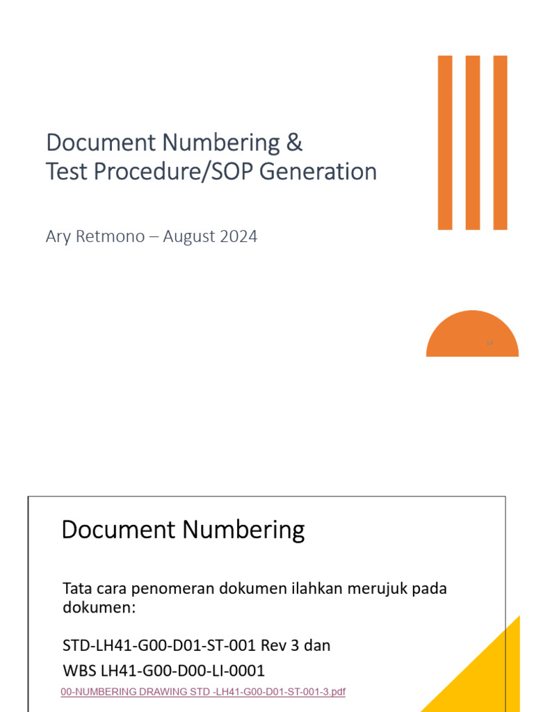 Numbering&SOPGeneration | PDF