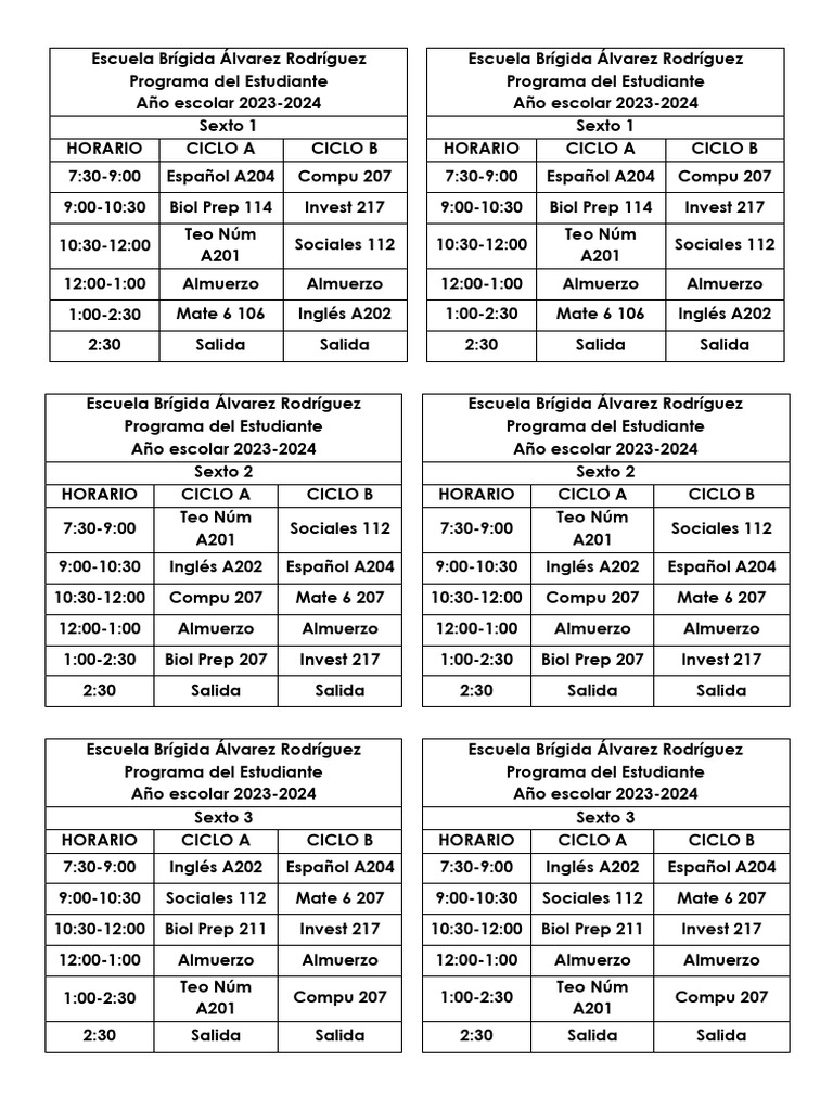 Programa de estudiantes | PDF