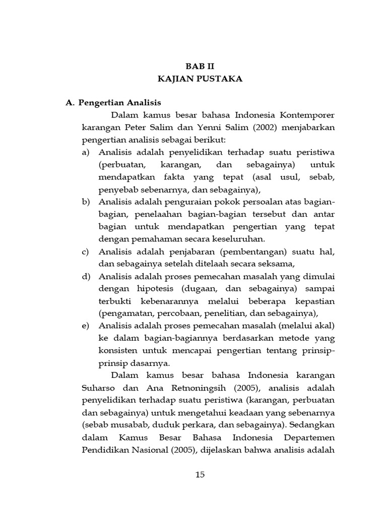 Bab Ii Kajian Pustaka | PDF