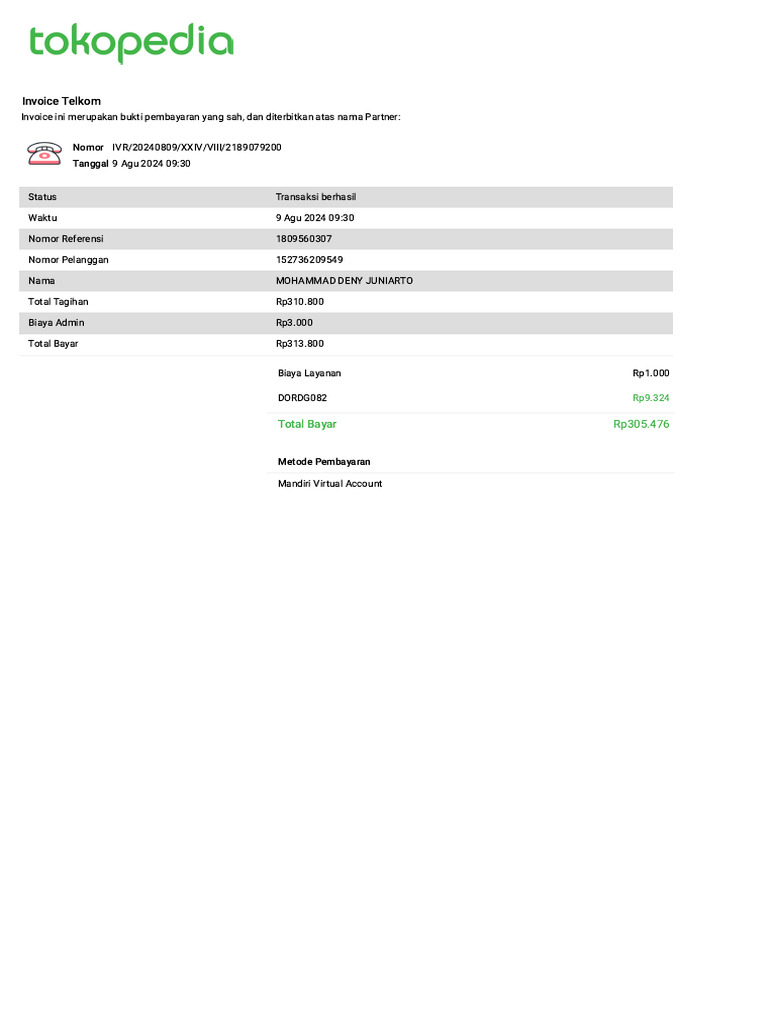 Tokped Wifi Agus | PDF