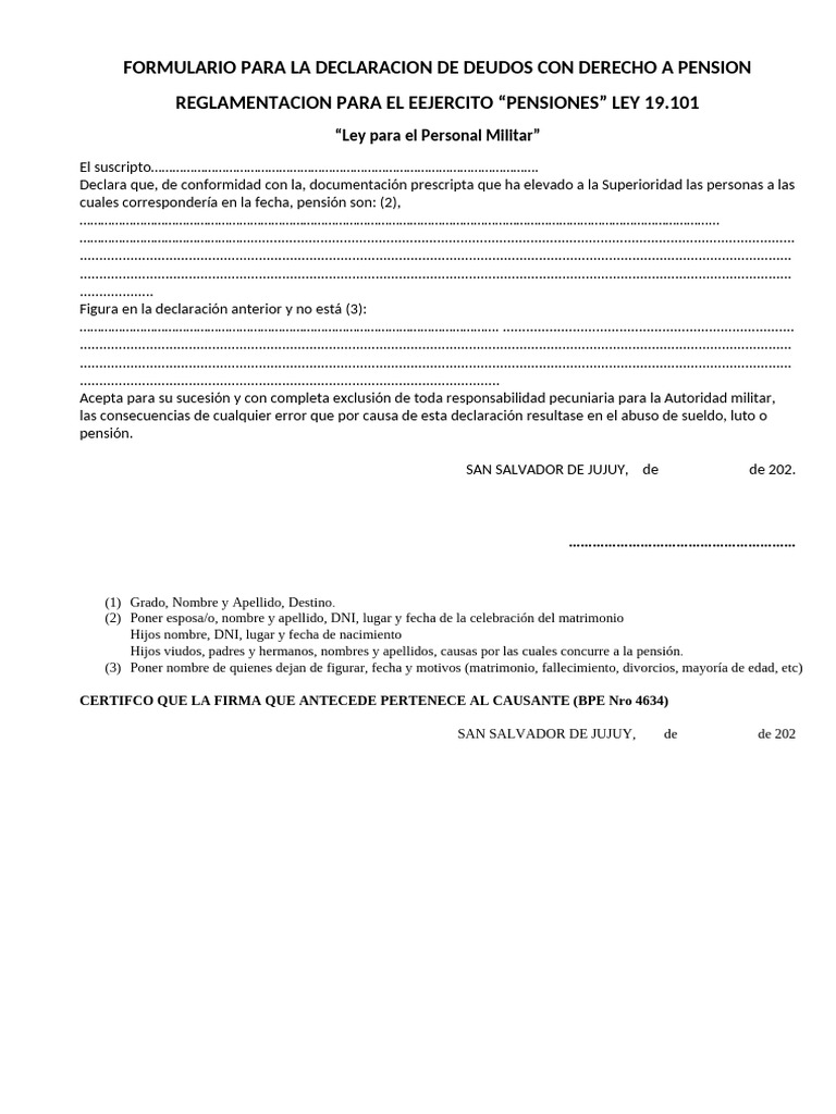 Deudo Con Derecho A Pension-1 | PDF | Parentesco y descenso ...
