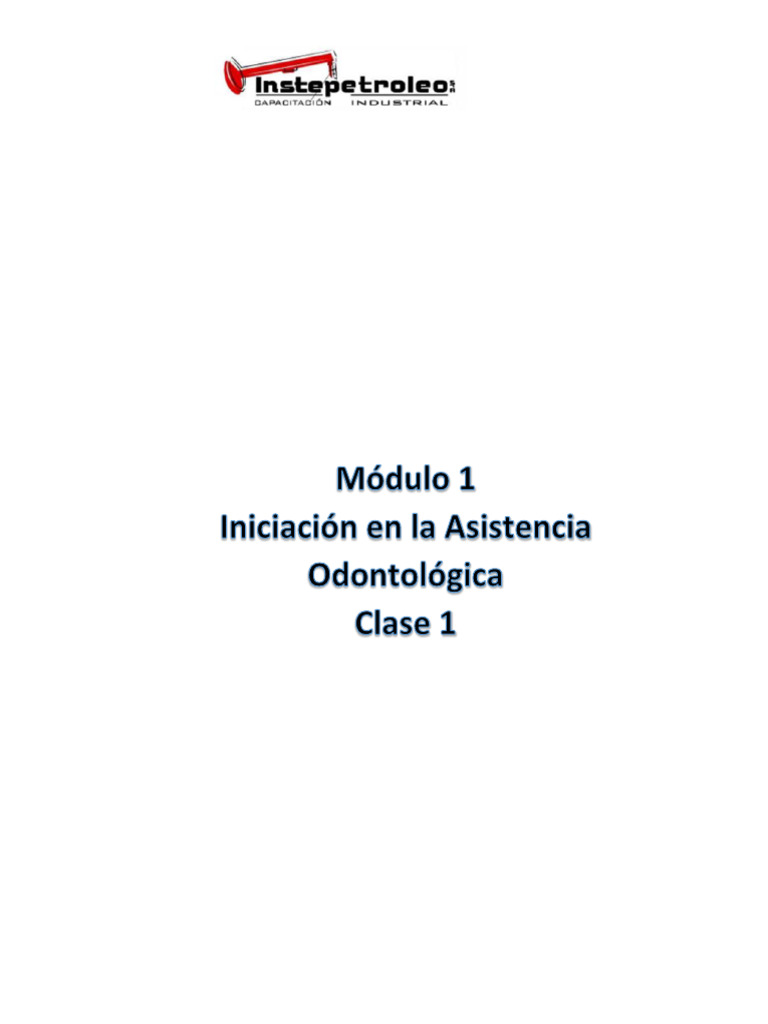 Modulo 1 Clase 1 Odontologia | PDF | Odontología | Ciencia y matemática