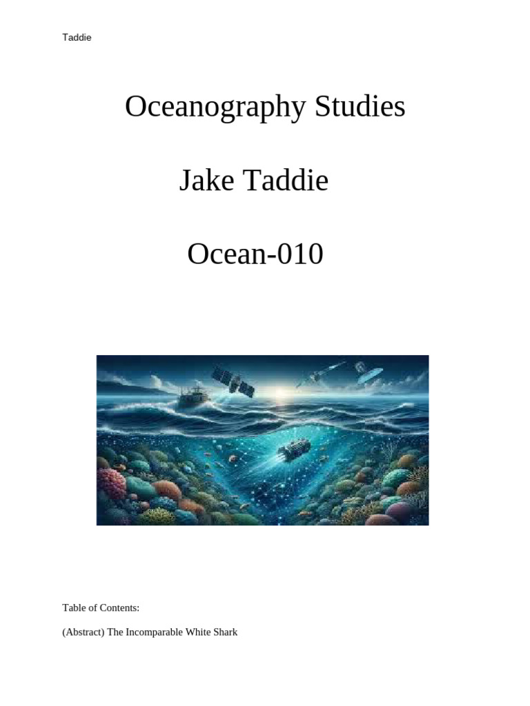 Oceanography Studies Final Draft | PDF