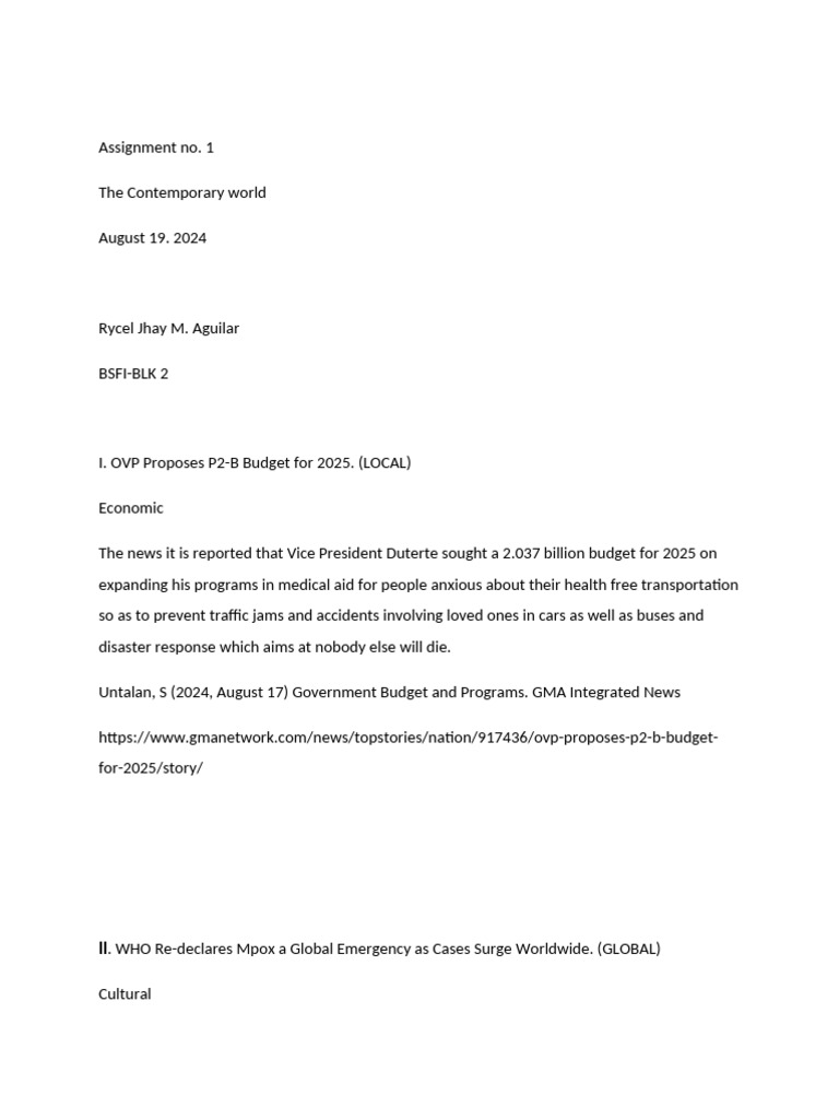 Assignmentno 1 Rycel | PDF