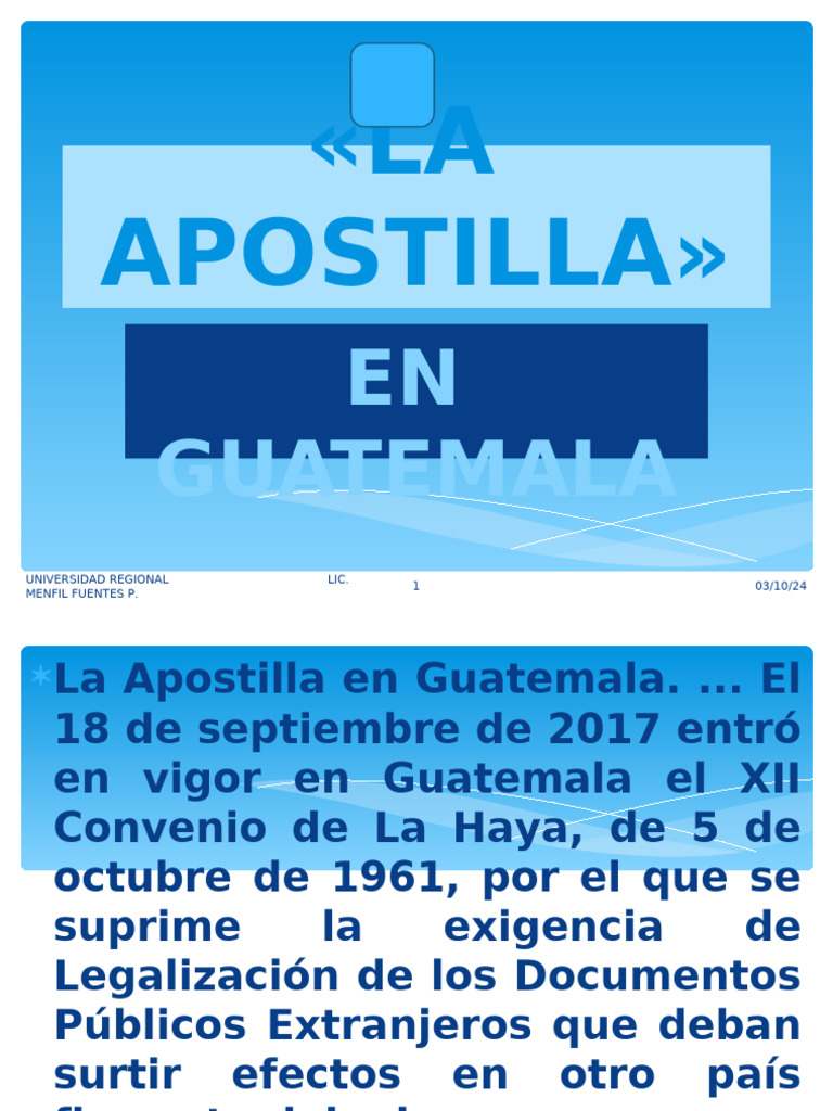 La Apostilla en Guatemala-2 | PDF