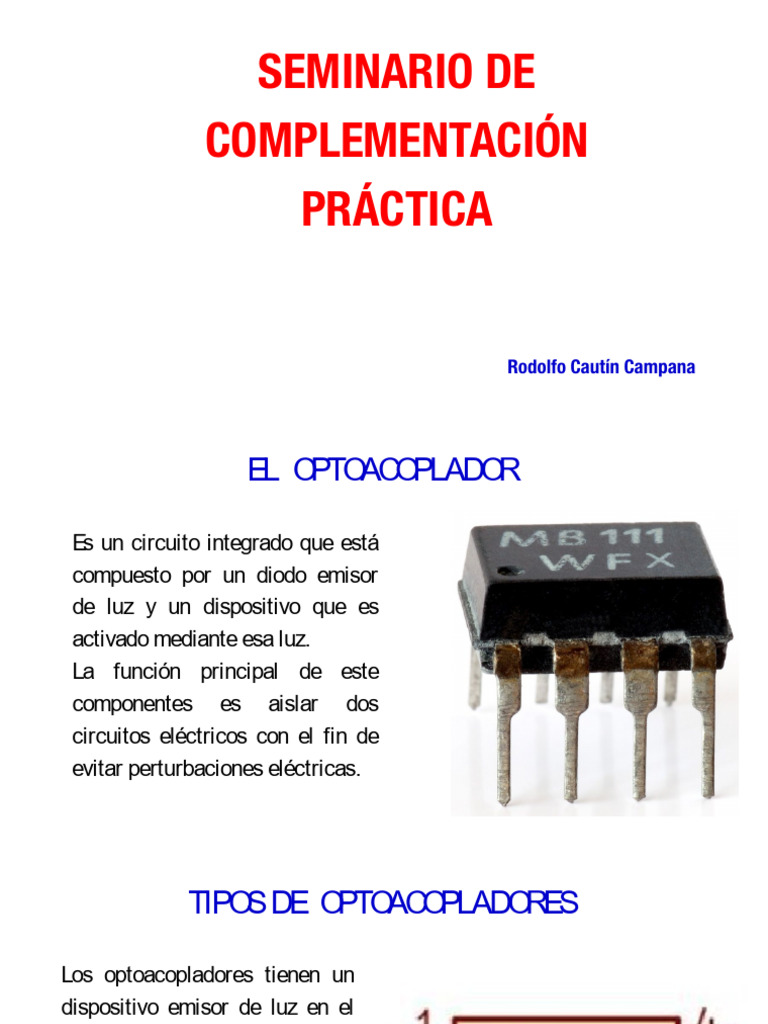 Unidad 7 Optoacoplador | PDF