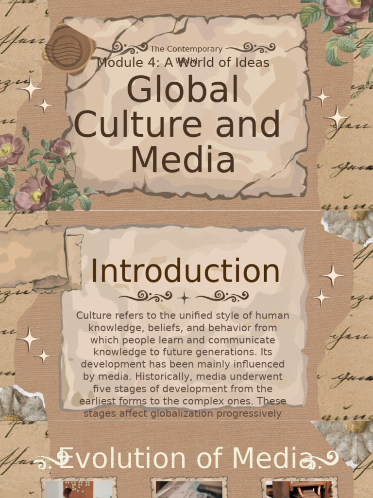 Media's Role in Global Culture | PDF | Mass Media | Communication