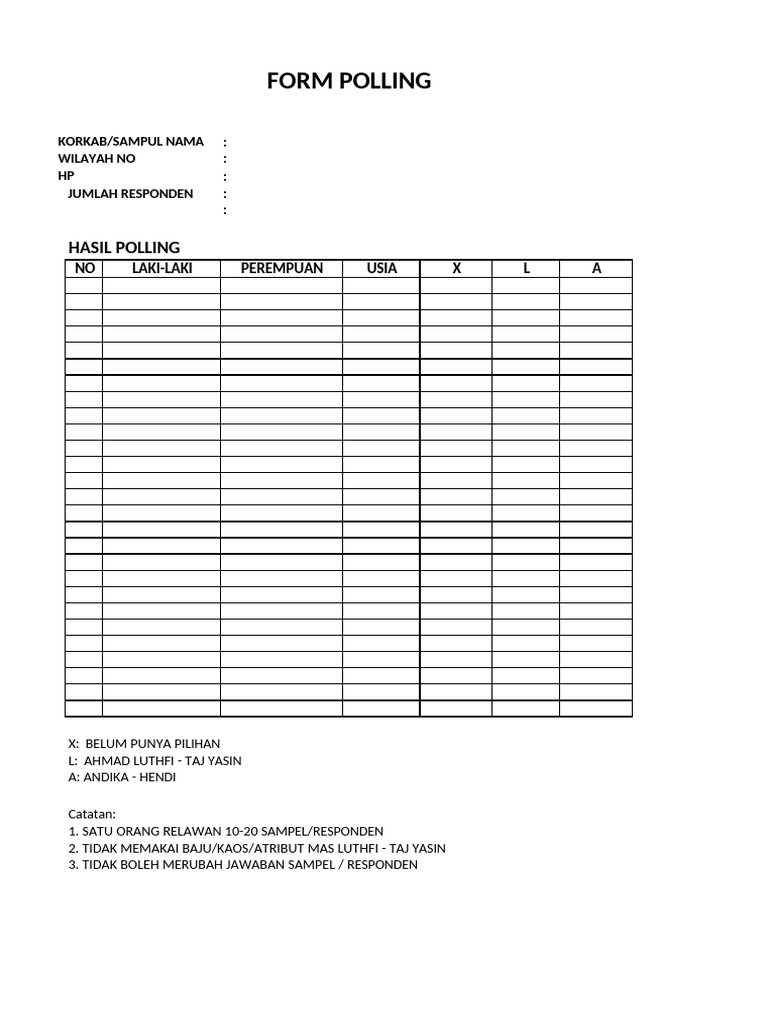 Form Polling | PDF