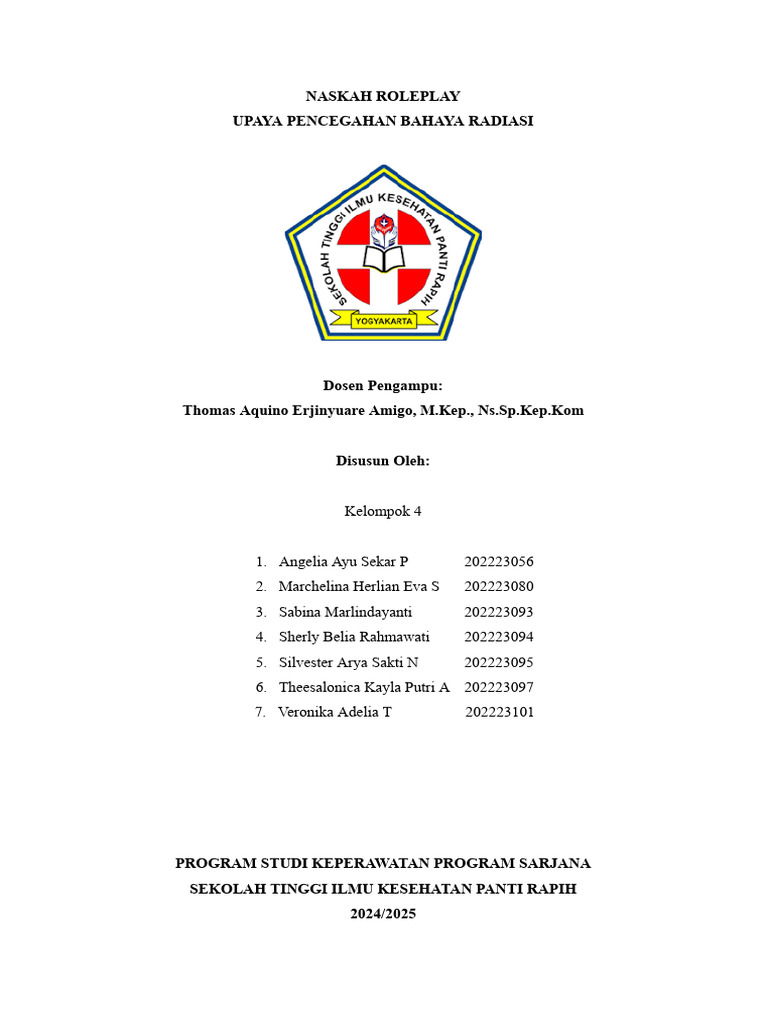 Kelompok 4B - Tugas 3 K3 Roleplay | PDF